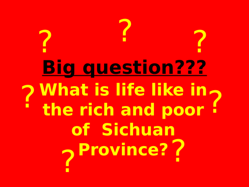 China - Rich Vs Poor (part of set of lessons) | Teaching Resources