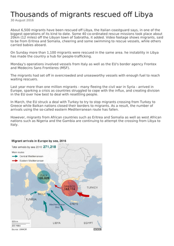 KS3 - Migration 1. What is migration? | Teaching Resources