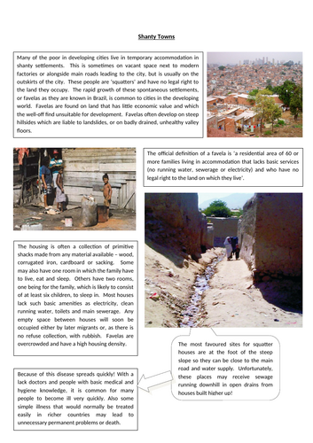 KS3 - Migration 4 - Problems with shanty towns | Teaching Resources