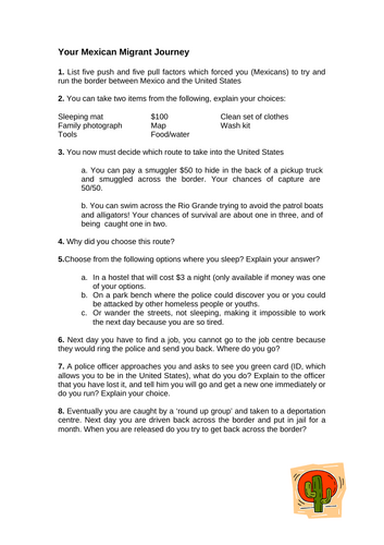 KS 3 - Migration - KS3 - Migration case study | Teaching Resources