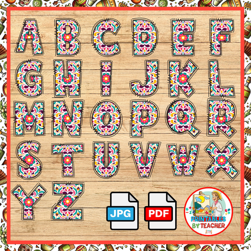 Hispanic Heritage Month Bulletin Board Set Lettering styles-Classroom ...