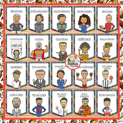 Hispanic Heritage Month biography posters | bulletin board-classroom ...