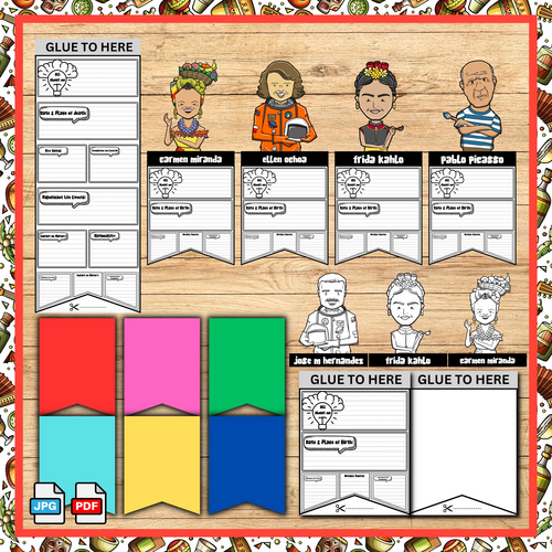Hispanic Heritage Month Writing Activities Biography Research Report ...