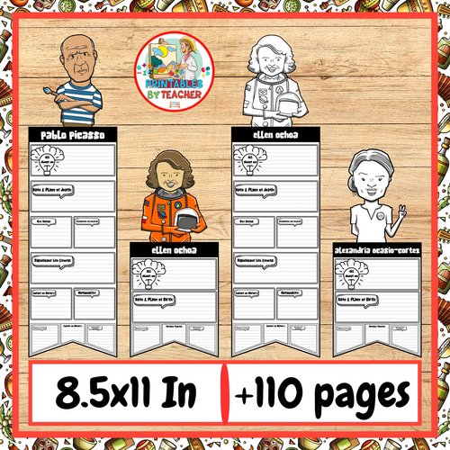 Hispanic Heritage Month Writing Activities Biography Research Report ...