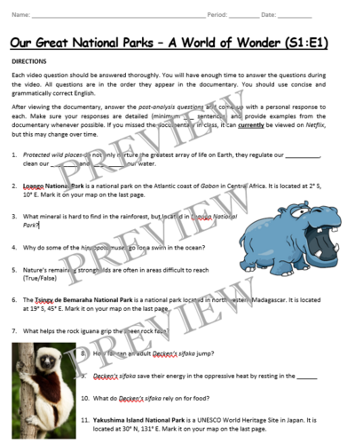 OUR GREAT NATIONAL PARKS: A World of Wonders (S1:E1) | Video Guide ...