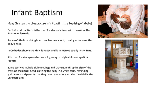 Christian Practices - Baptism | Teaching Resources