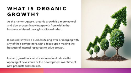 Edexcel Business - Organic Growth | Teaching Resources