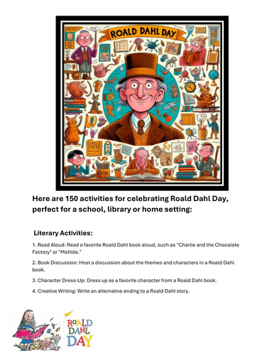 150 Roald Dahl Day Activity Ideas (13 September) | Teaching Resources