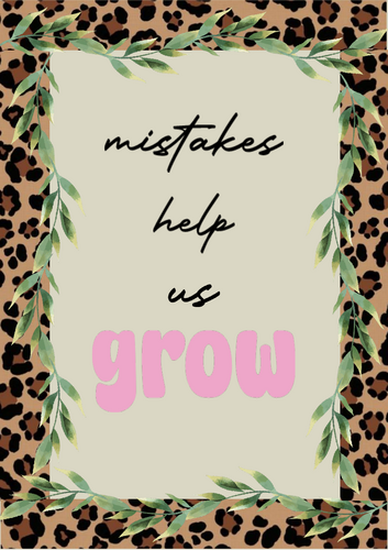 Boho Animal Print Back to School Classroom Decor, Classroom Posters ...