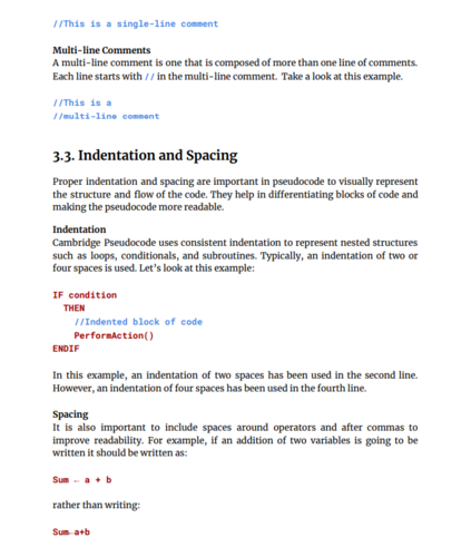 Pseudocode Guide for GCSE/A Level Students and Teachers | Teaching ...