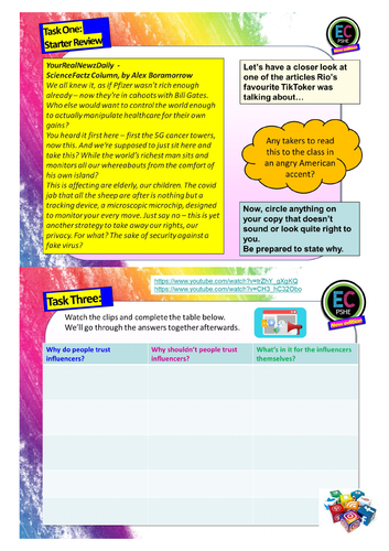 Personal Development PSHE | Teaching Resources