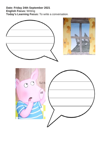 Year 1 English Plan - Three Little Pigs | Teaching Resources