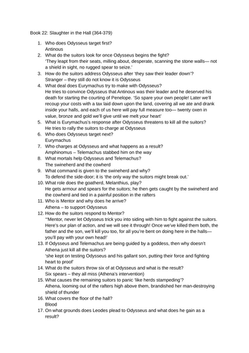 The Odyssesy (Robert Fagles Translation) | Teaching Resources