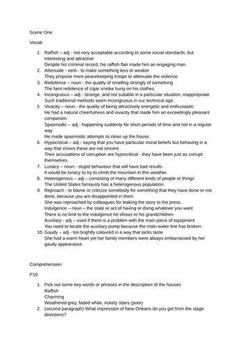 A Streetcar Named Desire | Teaching Resources