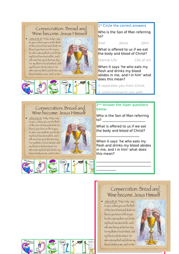 Catholic Eucharist Lesson - Understanding that the Eucharist means ...