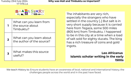 Y7 - African Civilizations - 12 Lessons | Teaching Resources