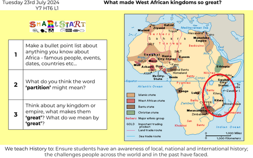 Y7 - African Civilizations - 12 Lessons | Teaching Resources