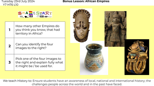 Y7 - African Civilizations - 12 Lessons | Teaching Resources