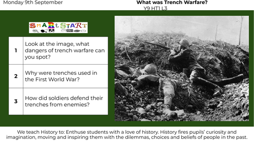 Y9- First World War- 13 Lessons + Assessment | Teaching Resources