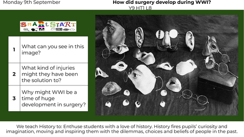 Y9- First World War- 13 Lessons + Assessment | Teaching Resources