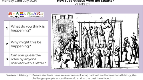 Y7 - Stuarts - 11 lessons + Assessment | Teaching Resources