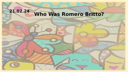 Romero Britto based art unit | Teaching Resources