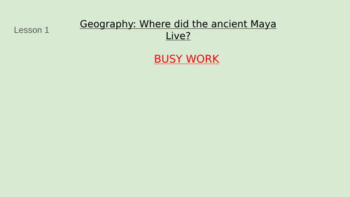 The Ancient Maya - Geography and History | Teaching Resources