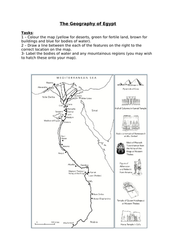 KS3 – Comparing countries L5 – Geography of Egypt | Teaching Resources