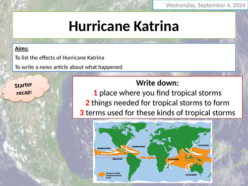 Hurricane Katrina case study | Teaching Resources