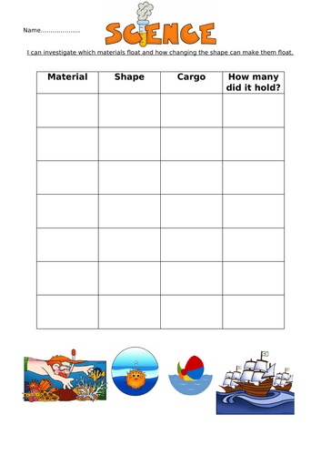 Super science day pack about floating, sinking and density | Teaching ...