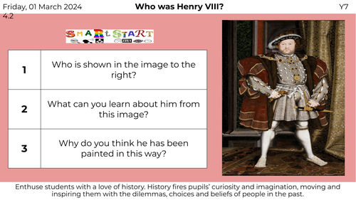 Y7 - The Tudors - 9 lessons + Assessment | Teaching Resources