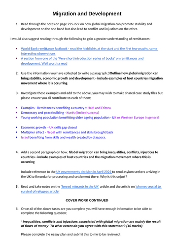 The Relationship Between International Migration and Development ...
