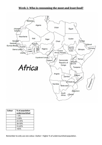 Geography of Food: Who is Consuming the Most and Least Food? | Teaching ...
