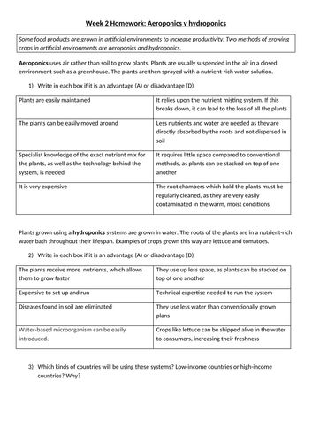 Geography of Food: What Are the Impacts of Food Insecurity? | Teaching ...