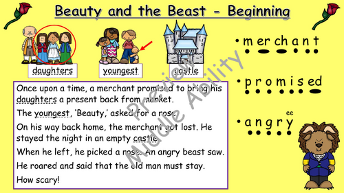 Beauty and the Beast comprehension Year 1 / traditional tale | Teaching ...