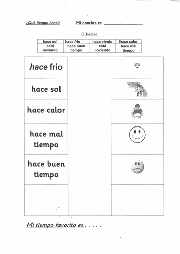 KS2 Spanish Weather | Teaching Resources