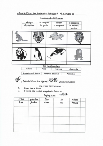 KS2 Spanish Animals (wild, farm and pet) | Teaching Resources