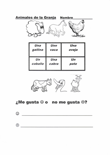 KS2 Spanish Animals (wild, farm and pet) | Teaching Resources