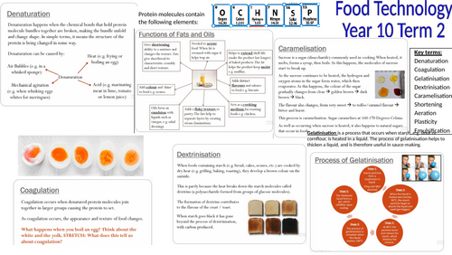 GCSE Food Prep - knowledge Organisers | Teaching Resources