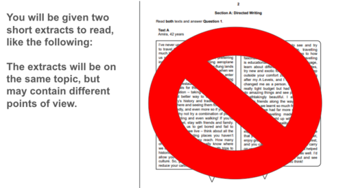 Cambridge Int English GCSE (1123) Paper 2 Q1 (Directed Writing ...