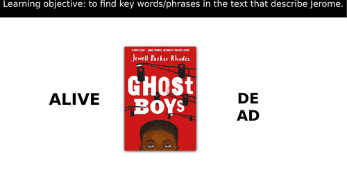 Ghost Boys Lesson - differentiated | Teaching Resources