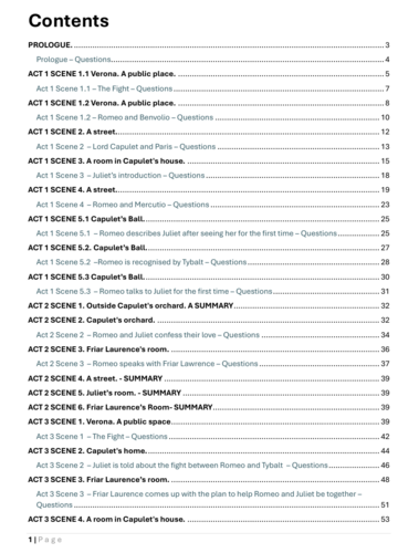Romeo and Juliet lower ability abridged booklet | Teaching Resources