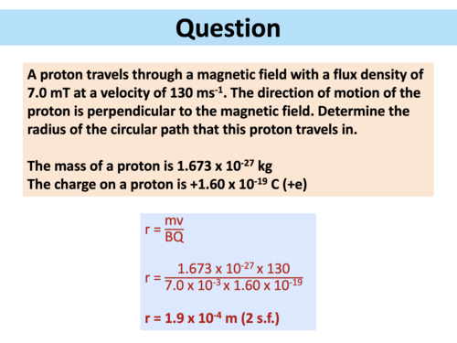 Forces on Charged Particles - A Level Physics | Teaching Resources