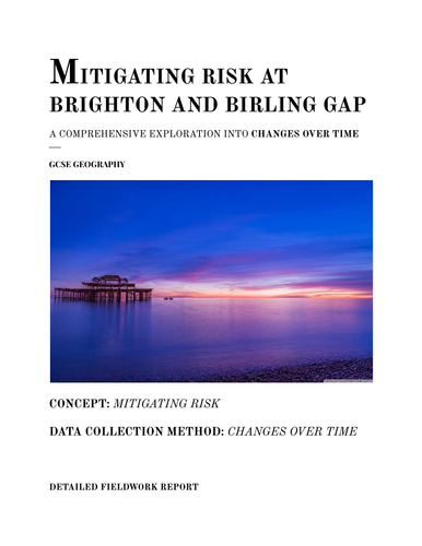 GCSE Geography Fieldwork Example (Brighton & Birling Gap) | Teaching ...