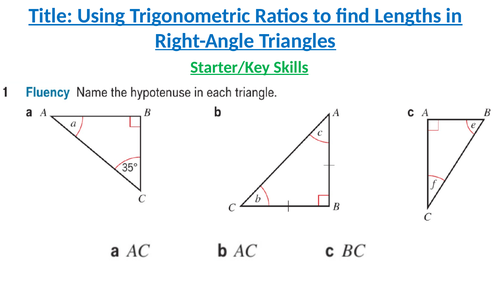 GCSE Higher (Unit 5): Angles and Trigonometry | Teaching Resources