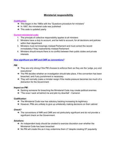A-Level Politics Paper 2 Comprehensive Overview - Ministerial ...