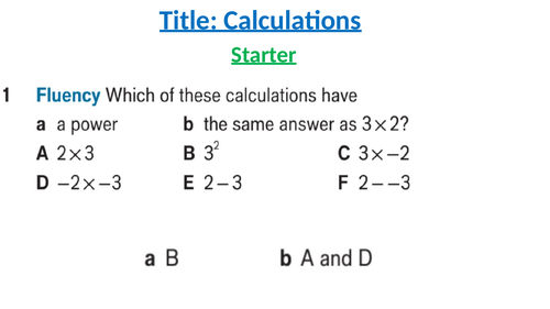 GCSE Foundation (Unit 1): Number | Teaching Resources