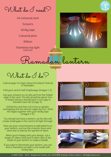 EAL Gardening Craft Activity - Ramadan Paper Lanterns | Teaching Resources