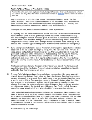 AQA Language Paper 1 Section A Mock Questions bundle x3 | Teaching ...