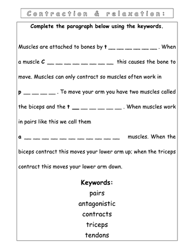 Year 7 - Living systems - L9 Muscles | Teaching Resources